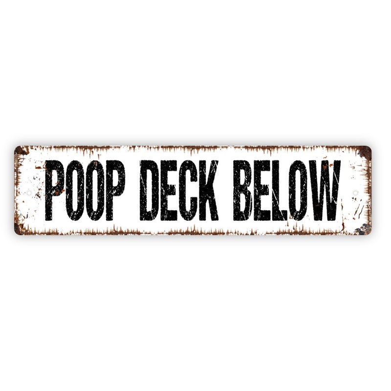 Poop Deck Sign - Etsy