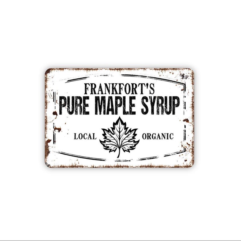 Maple Syrup Sign - Etsy