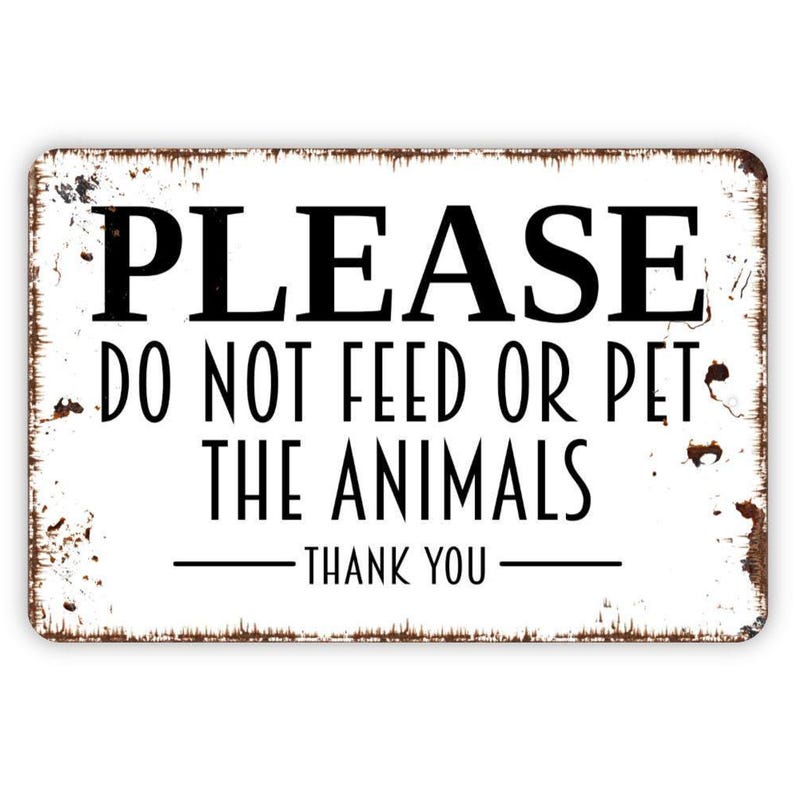 Do Not Feed Sign - Etsy