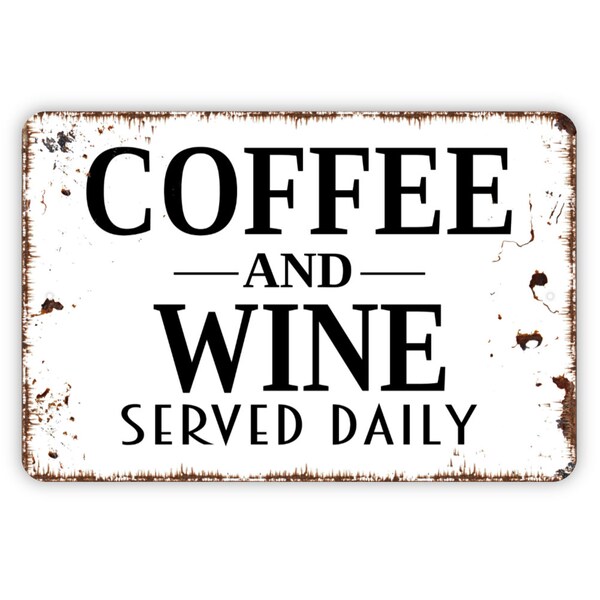 Coffee Wine Sign - Etsy