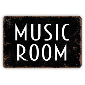 Music Room Sign - Metal Wall Art - Etsy
