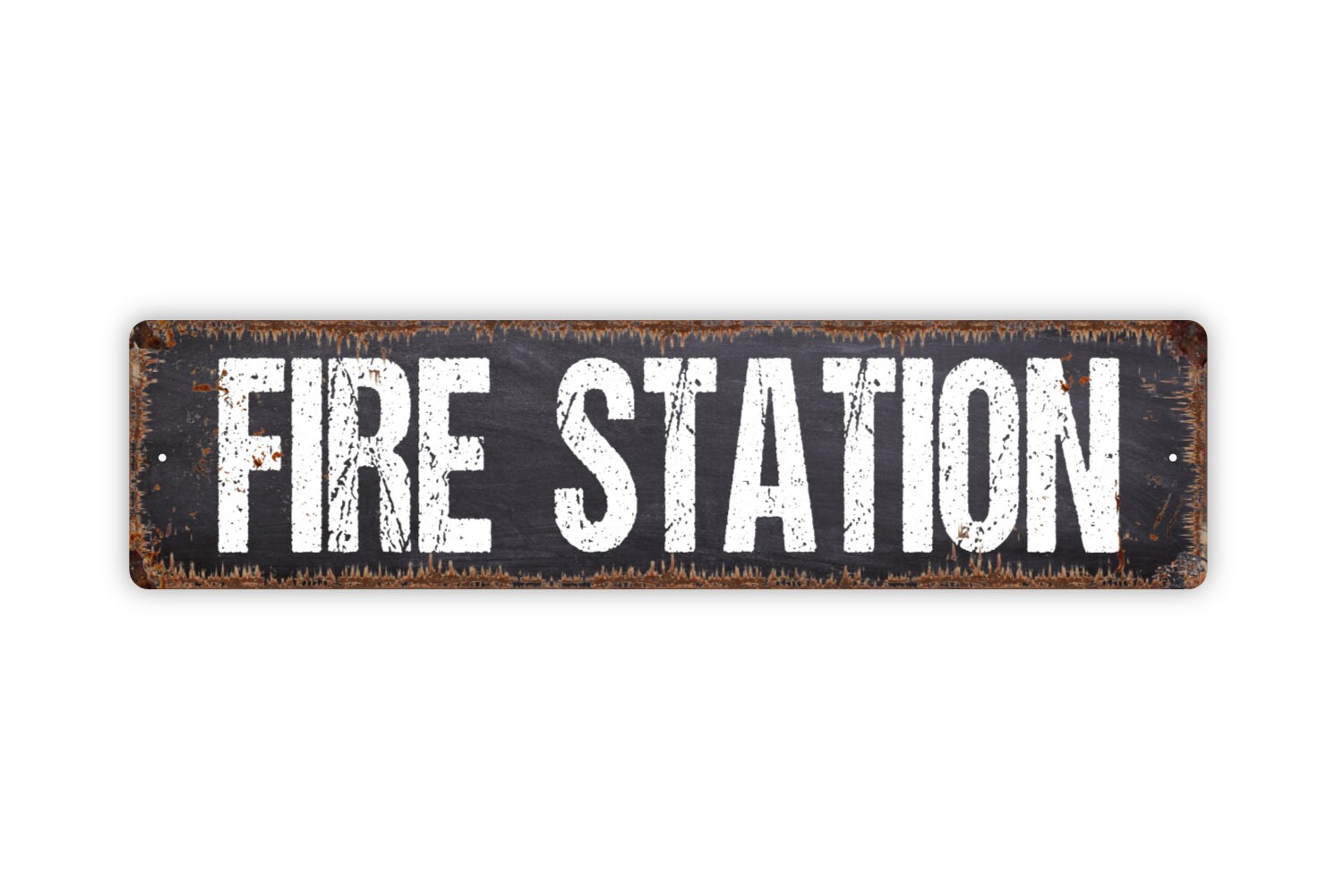 Fire Station Metal Sign Firefighter Man Cave Rustic Custom | Etsy