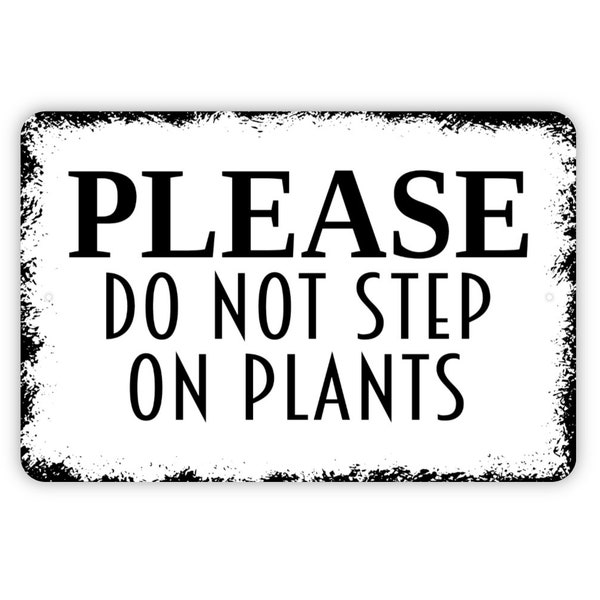 Do Not Step Garden Sign - Etsy