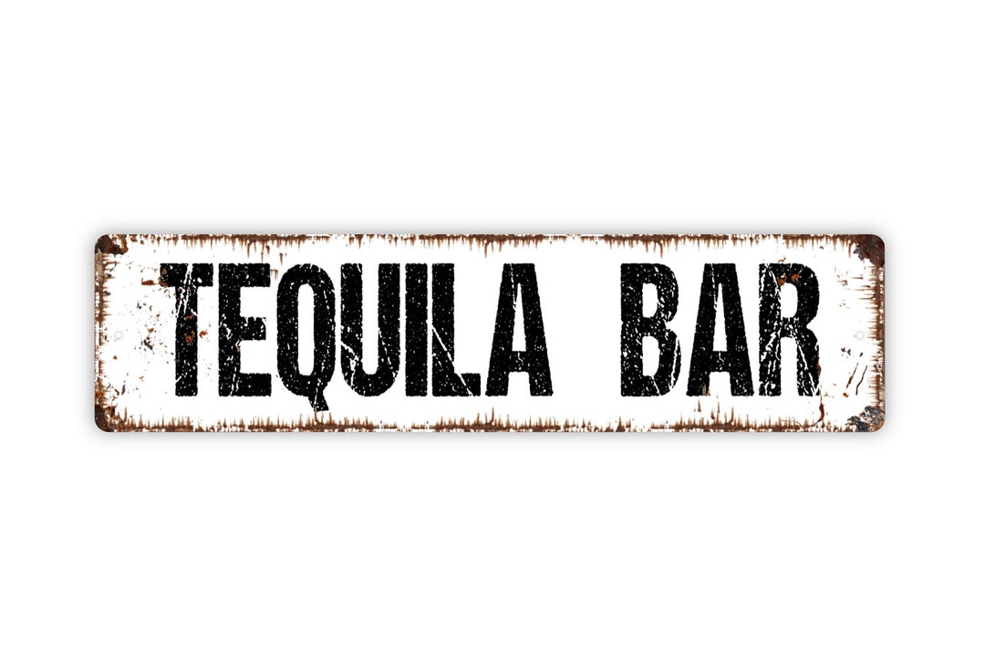 Tequila Bar Sign Welcome to Our Bar Metal Sign Farmhouse - Etsy