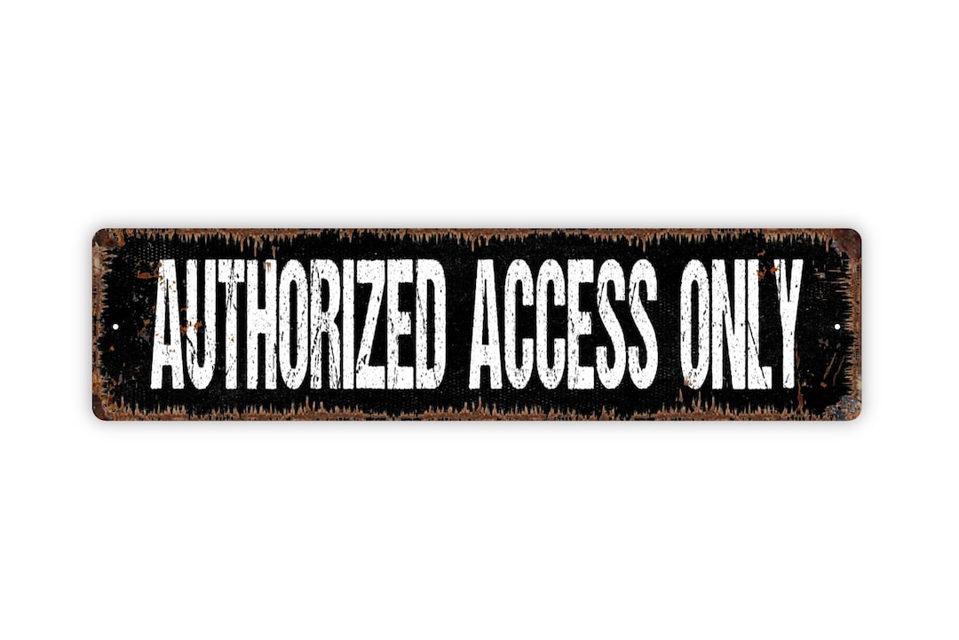 Authorized Access Only Sign Personnel Only Owners Area No - Etsy