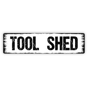 Tool Shed Sign - Workshop Garage Man Cave She Shed Storage Gardening ...