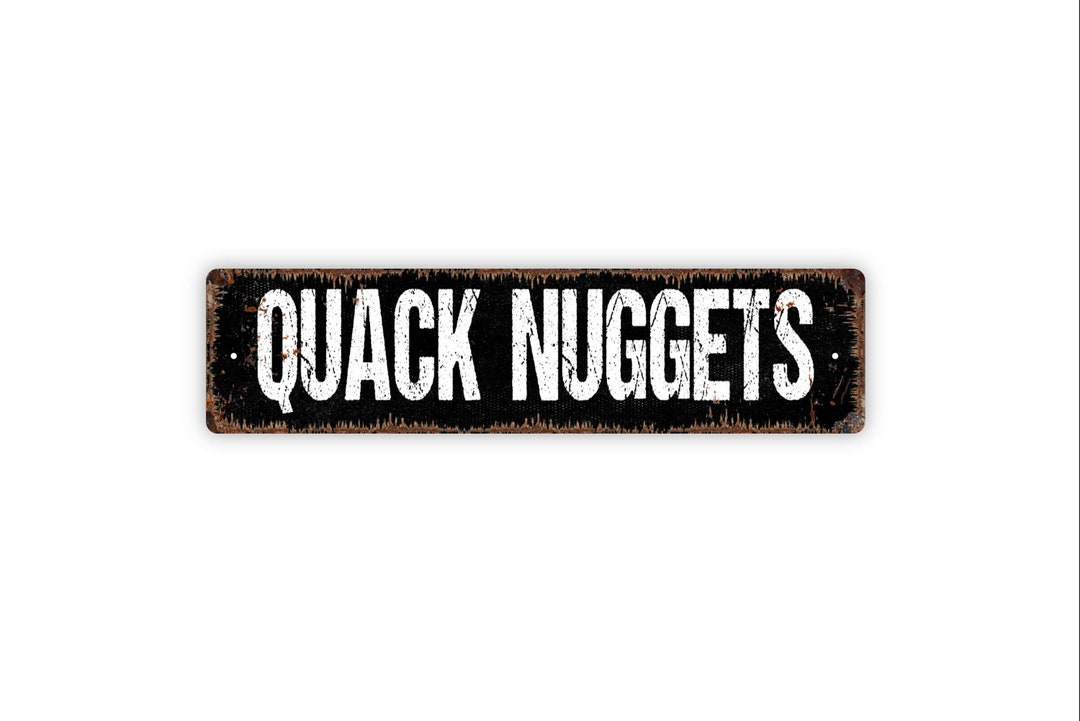 Quack Nuggets Sign - Coop Duck Waterfowl Hen House Fresh Eggs Rustic ...
