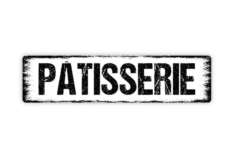 Patisserie Sign French Bakery Wall Decor | Paris Cafe Kitchen Sign ...