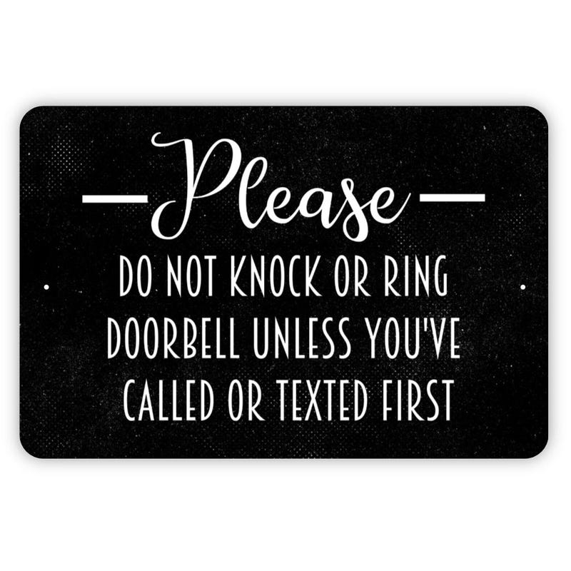 Do Not Knock Sign - Etsy