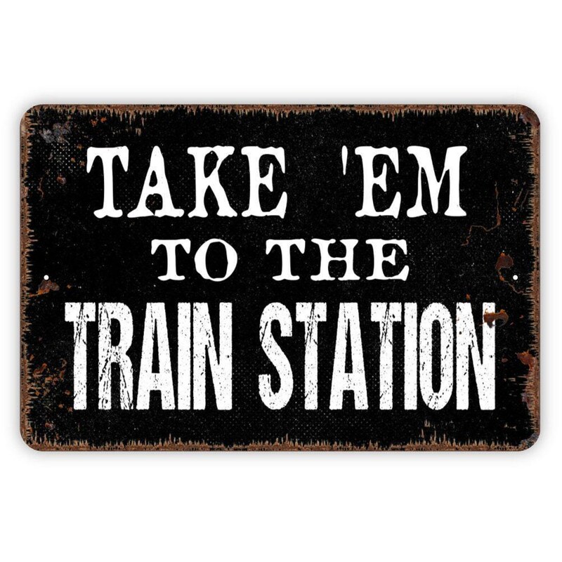 Train Station Sign - Etsy