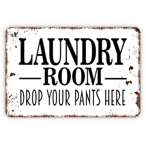 Custom Carved Wooden Sign laundry Drop Your Pants - Etsy