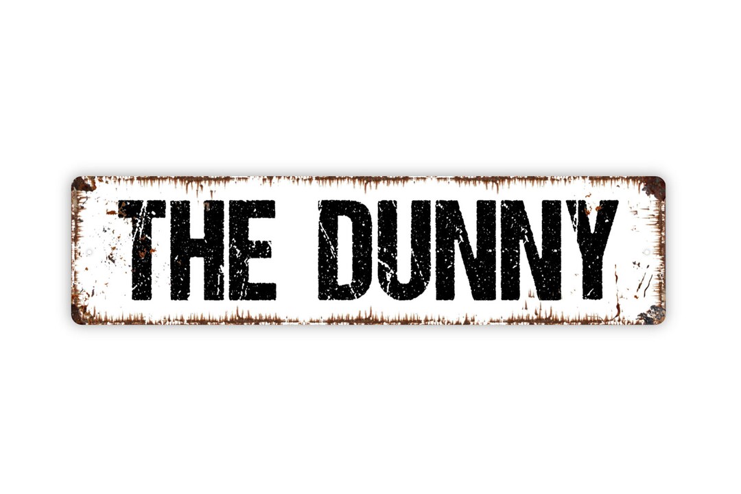 The Dunny Sign Australian Funny Outhouse Bathroom Restroom - Etsy
