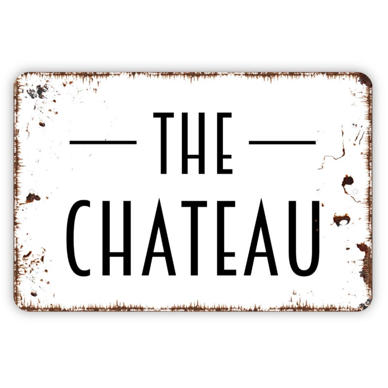 Chateau Sign - Etsy