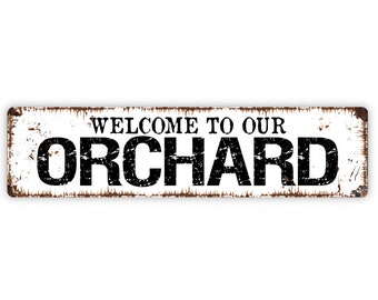 Metal Orchard Sign - Etsy