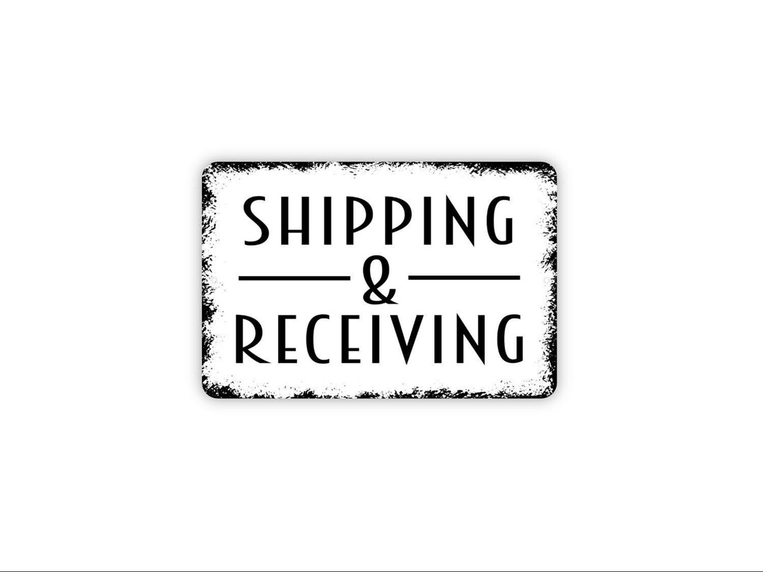 Shipping and Receiving Sign | Warehouse Office Wall Sign for Business ...