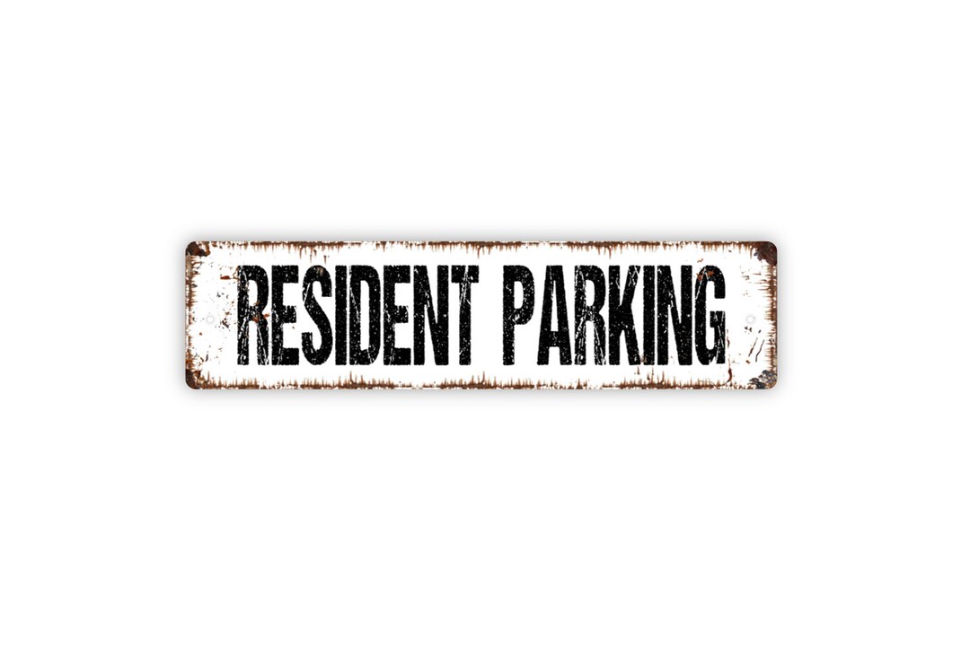 Resident Parking Sign - Reserved Parking Spot Owners Only Notice ...