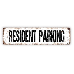 Resident Parking Sign - Reserved Parking Spot Owners Only Notice ...
