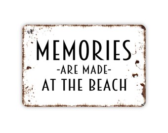 Memories Made at the Beach Wall Art Sign - Etsy