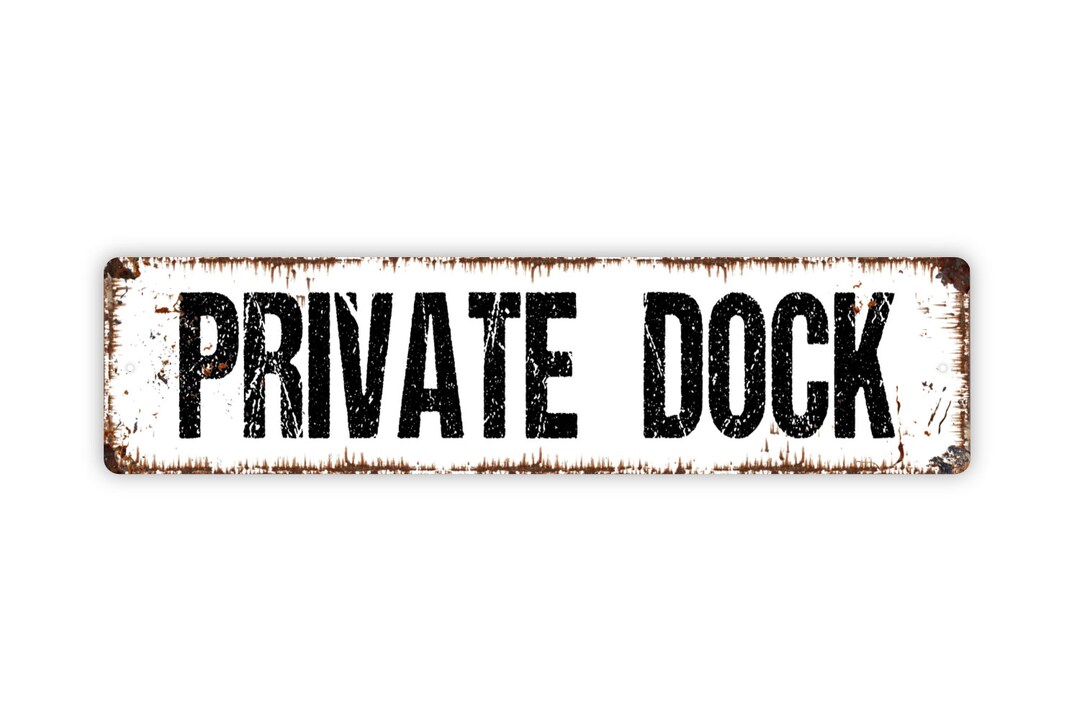 Private Dock Sign No Trespassing Private Property Guests - Etsy