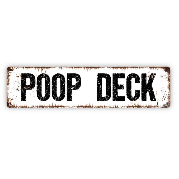 Poop Deck Sign - Etsy