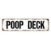 Poop Deck Sign Bathroom Restroom Nautical Rustic Metal Street Sign or ...