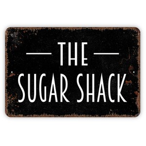 The Sugar Shack Sign - Kitchen Pantry Metal Wall Art - Indoor or ...