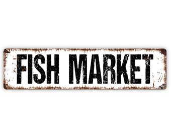 Fish Market Sign - Etsy