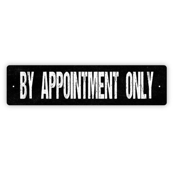 By Appointment Only Sign - Etsy