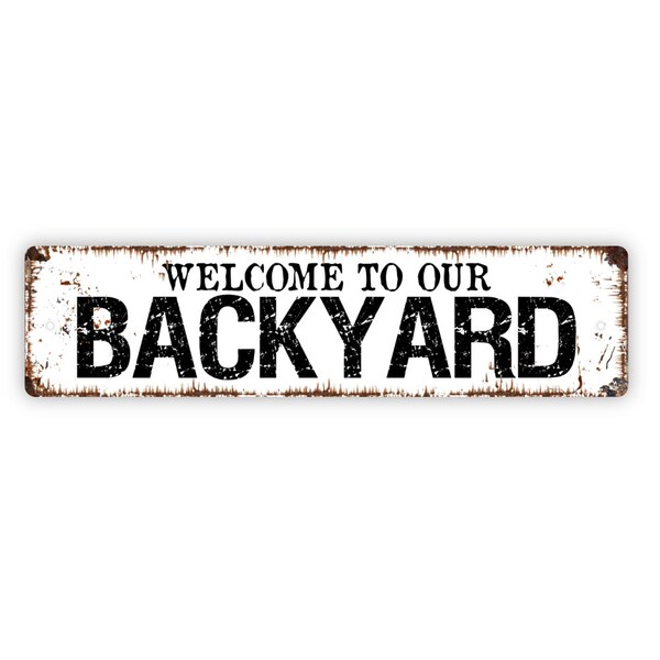 Backyard Signs - Etsy