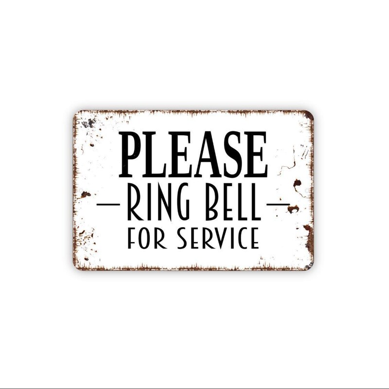 Please Ring Bell for Service Sign - Etsy