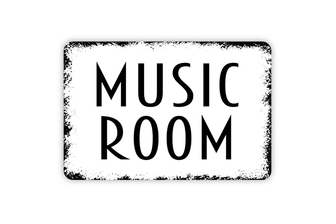 Music Room Sign - Metal Wall Art - Etsy