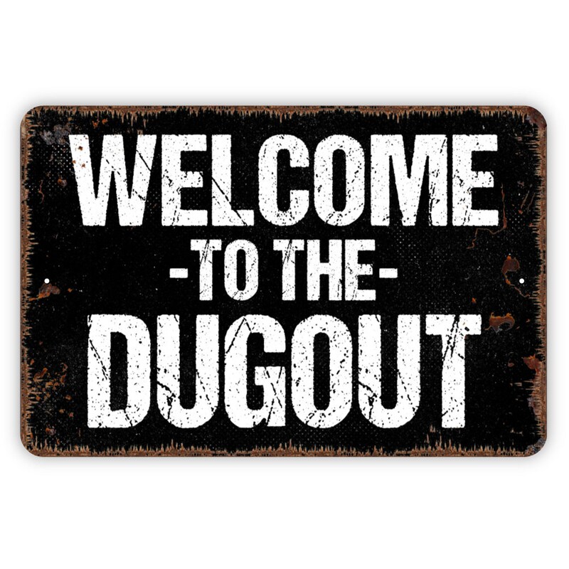 Baseball Dugout Sign - Etsy