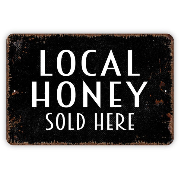 Metal Local Honey Sign - Etsy