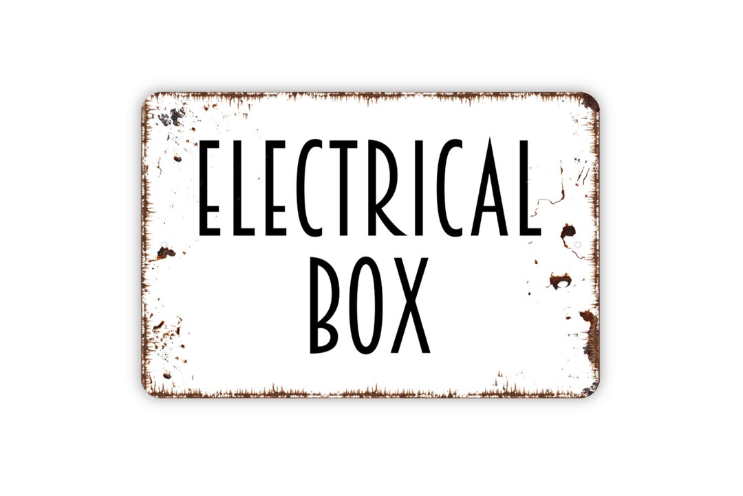Electrical Box Sign - Metal Wall Art - Indoor or Outdoor - Etsy