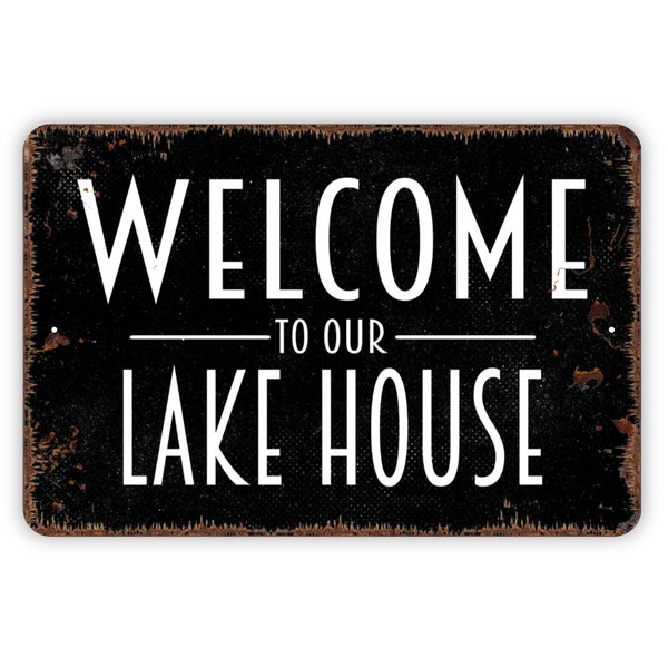 Outdoor Lake House Sign - Etsy