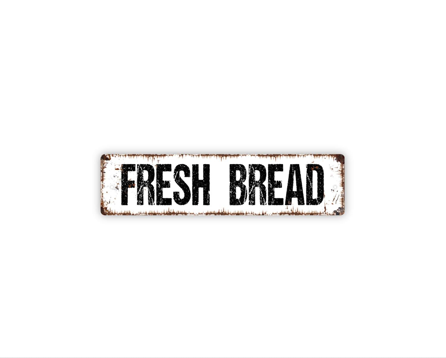 Fresh Bread Sign | Rustic Farmhouse Kitchen Wall Sign for Bakery, Café ...