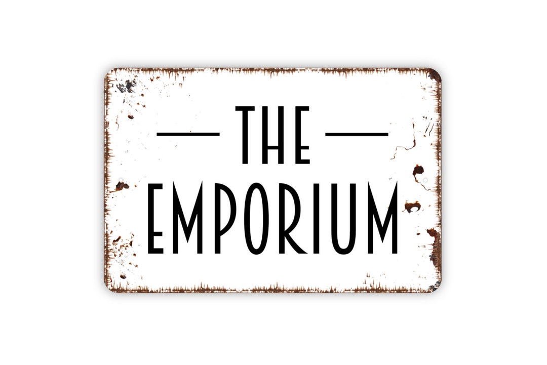 The Emporium Sign - Custom Indoor or Outdoor Metal Wall Art - Etsy