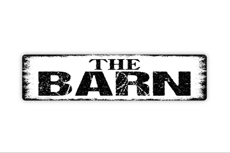 The Barn Sign | Rustic Farm Barn Wall Art | Country Ranch Decor ...