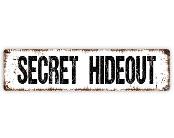 Secret Hideout Sign - Etsy