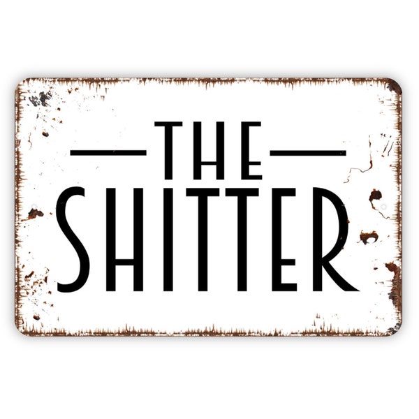 Shit Bathroom Sign - Etsy