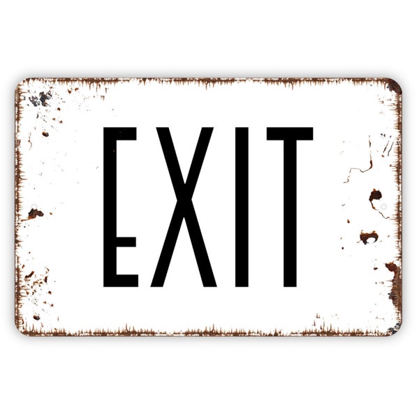 Outdoor Exit Sign - Etsy