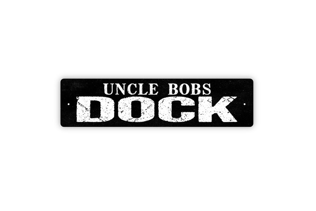 Personalized Dock Sign, Custom Metal Sign, Rustic Street Sign or Door ...