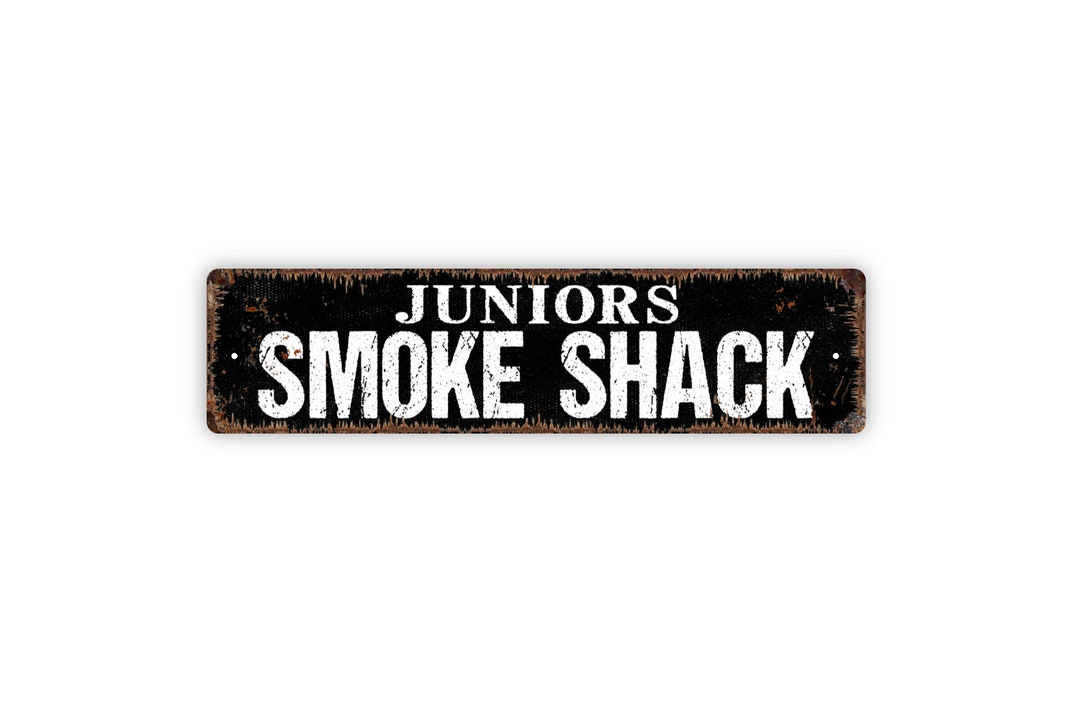 Personalized Smoke Shack Sign, Custom Metal Sign, Rustic Street Sign or ...
