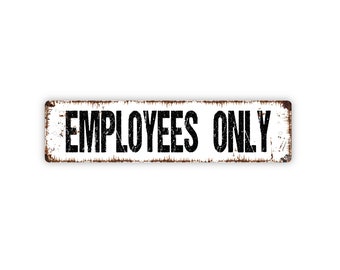 Staff Only Sign Cute