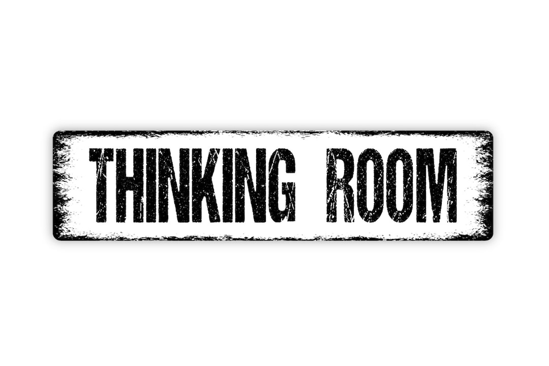 Thinking Room Sign Bathroom Restroom Reading Room Rustic - Etsy