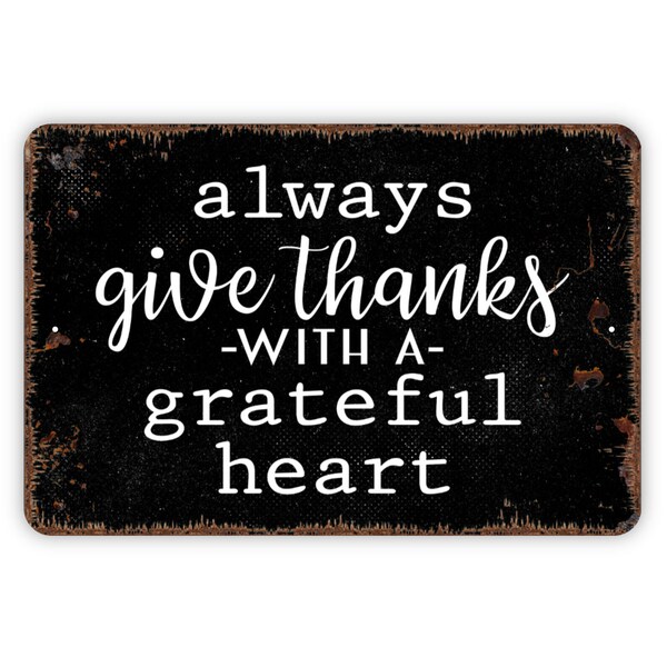 Always Give Thanks Sign - Etsy
