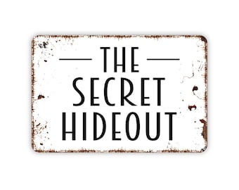 Secret Hideout Sign - Etsy