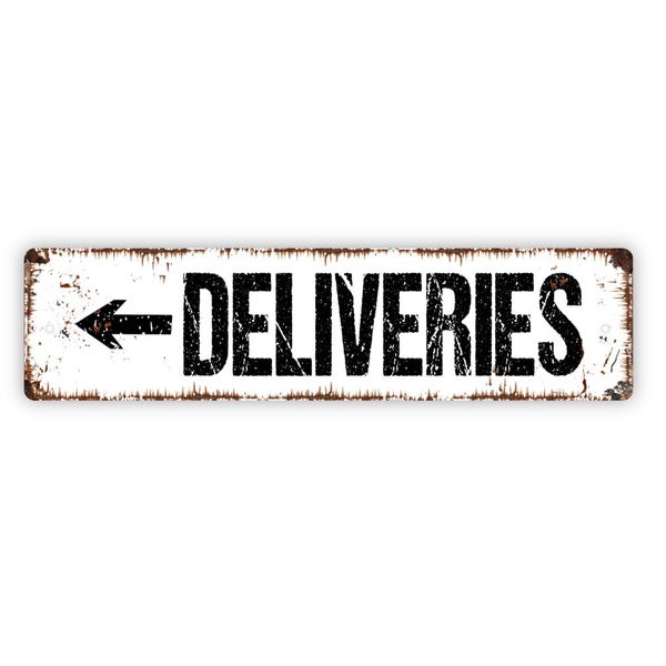 Deliveries Arrow Sign - Etsy