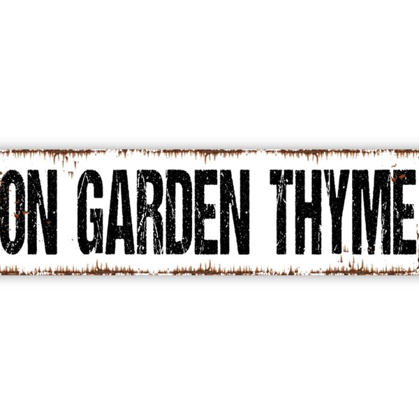 Thyme Sign - Etsy