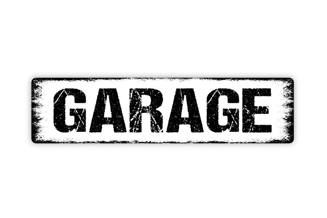 Garage Metal Sign Rustic Street Sign Farmhouse Style Decor - Etsy
